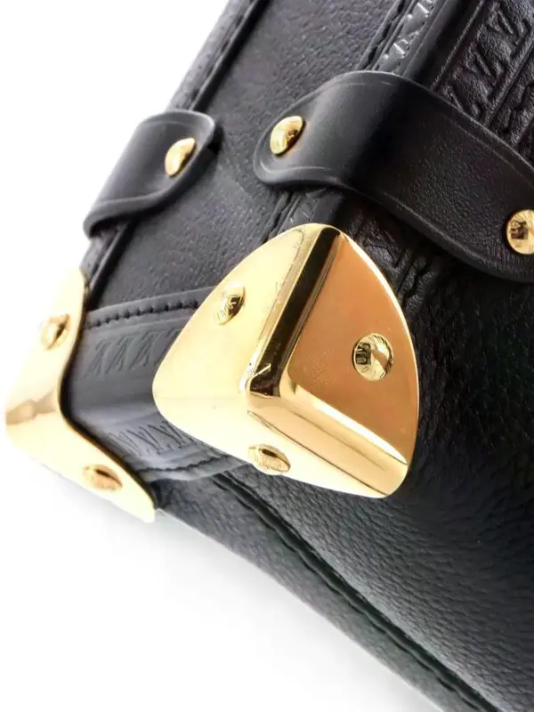 LOUIS VUITTON Side Trunk Handbag In Taurillon Leather - Black