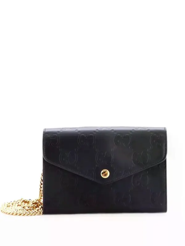 Gucci Envelope Wallet On Chain Guccissima Leather Shoulder Bag