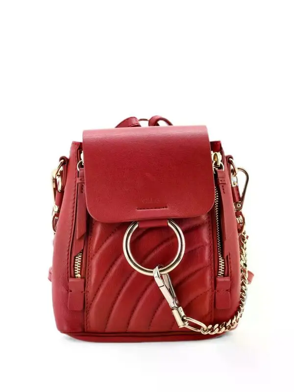 Chloé Faye Quilted Leather Mini Backpack