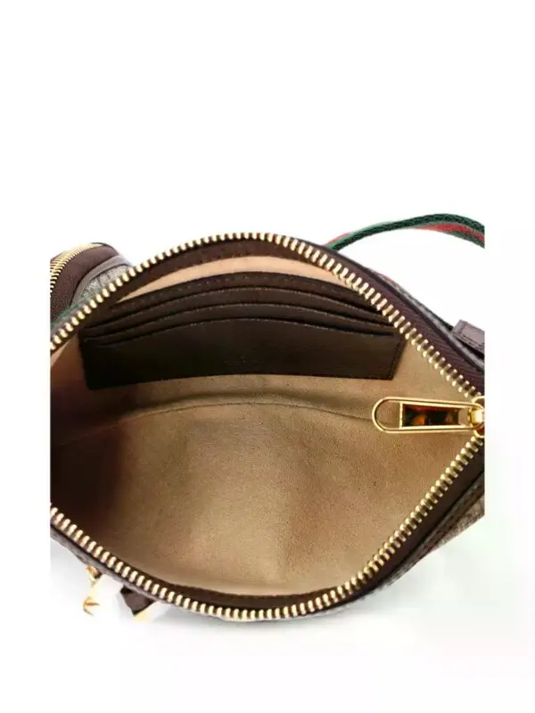 Gucci Ophidia Heart Utility Double Gg Coated Canvas Belt Bag