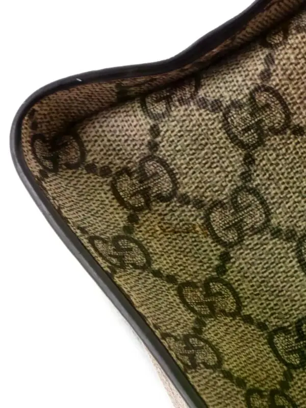 Gucci Padlock Chain Tote Gg Coated Canvas Small Shoulder Bag - Neutrals