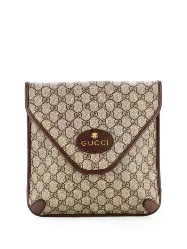 Gucci Neo Vintage Gg Coated Canvas Medium Messenger Bag - Brown