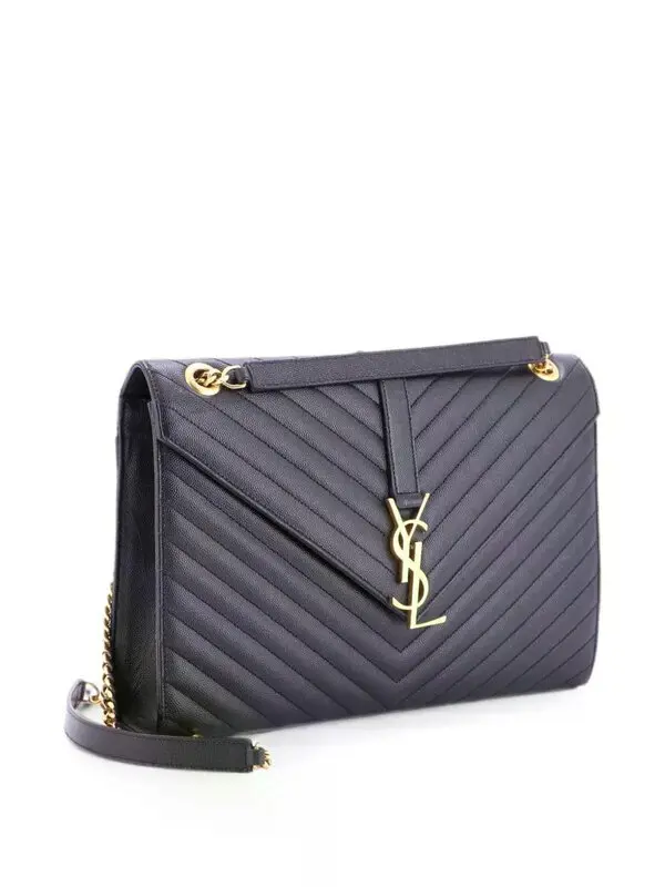 Saint Laurent Matelassé Chevron Leather Shoulder Bag