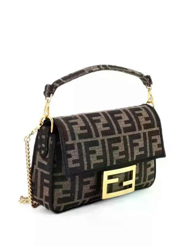 Fendi Zucca Canvas Mini Crossbody Bag - Brown
