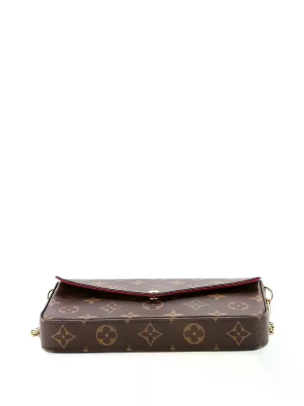 LOUIS VUITTON Felicie Pochette Monogram Canvas Crossbody Bag - Brown