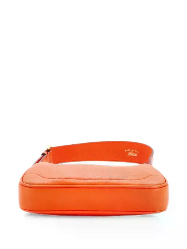 Gucci Aphrodite Leather Mini Shoulder Bag - Orange