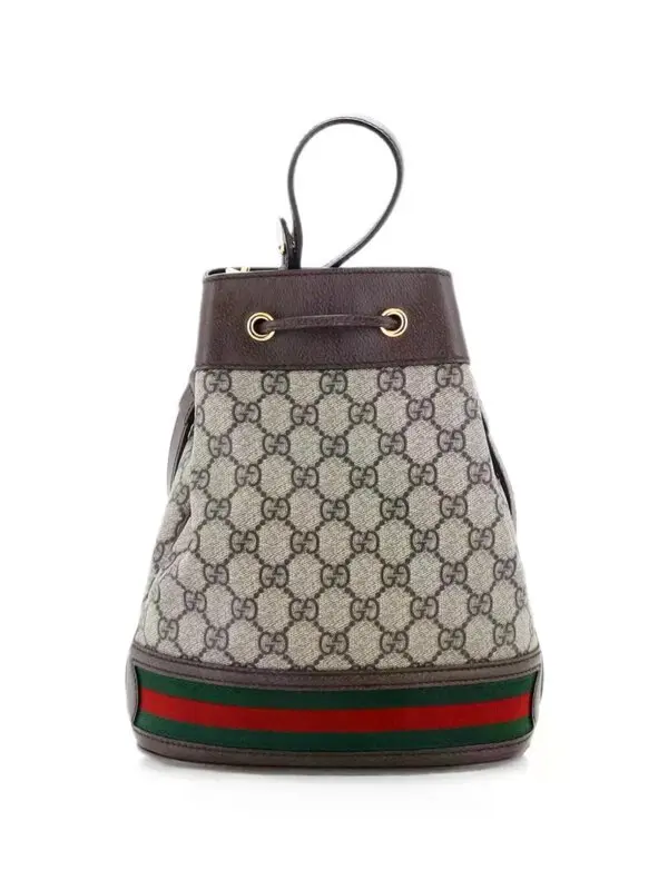Gucci Ophidia Gg Coated Canvas Small Bucket Bag