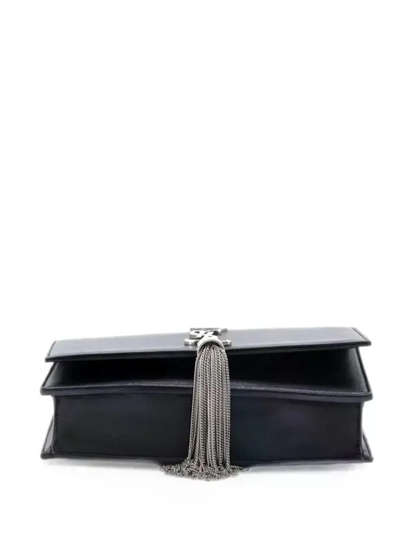 Saint Laurent Monogram Tassel Leather Small Crossbody Bag