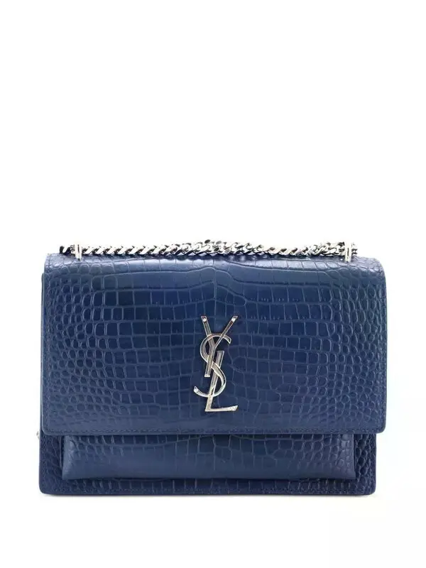 Saint Laurent Sunset Medium Crossbody Bag - Blue