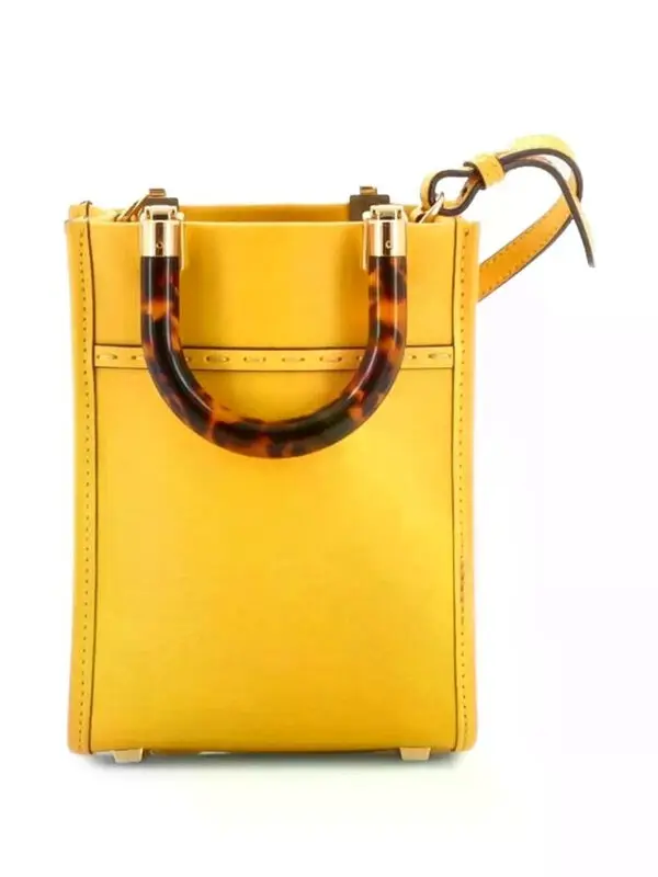 Fendi Sunshine Shopper Mini Tote Bag - Yellow