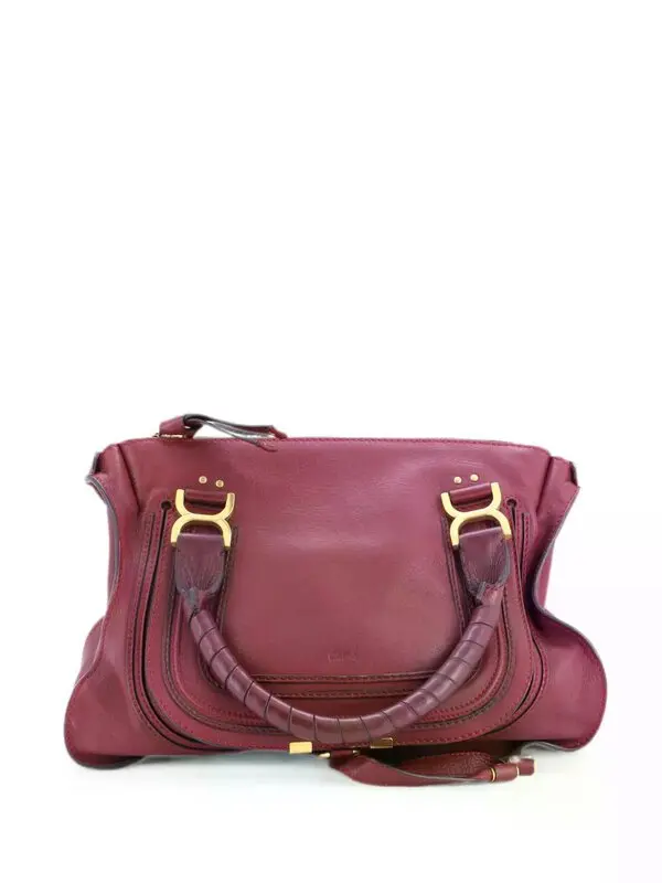 Chloé Marcie Leather Medium Shoulder Bag - Red