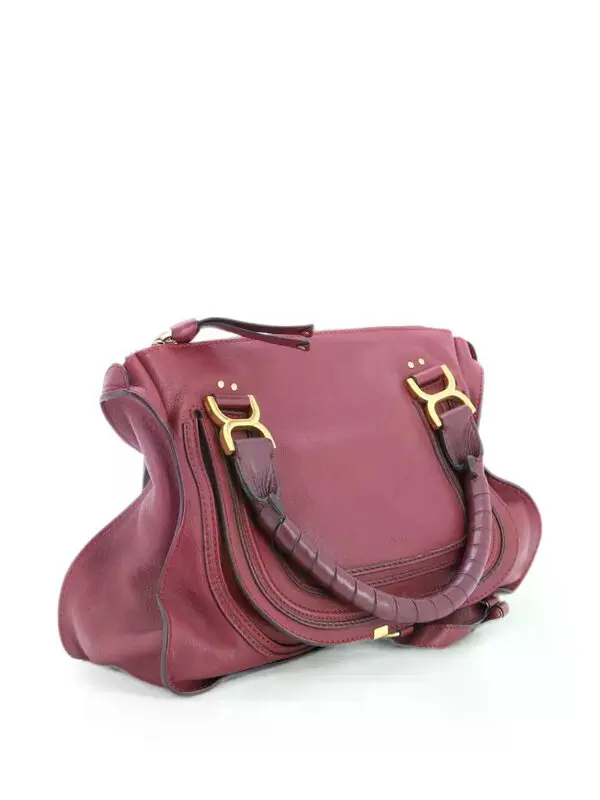 Chloé Marcie Leather Medium Shoulder Bag - Red