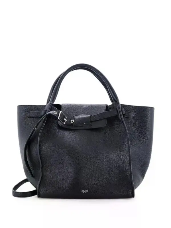 Celine Big Bag Grained Calfskin Small Satchel - Black
