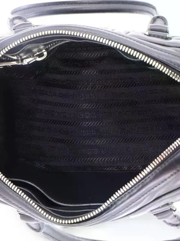 Prada Diagramme Quilted Leather Medium Handbag