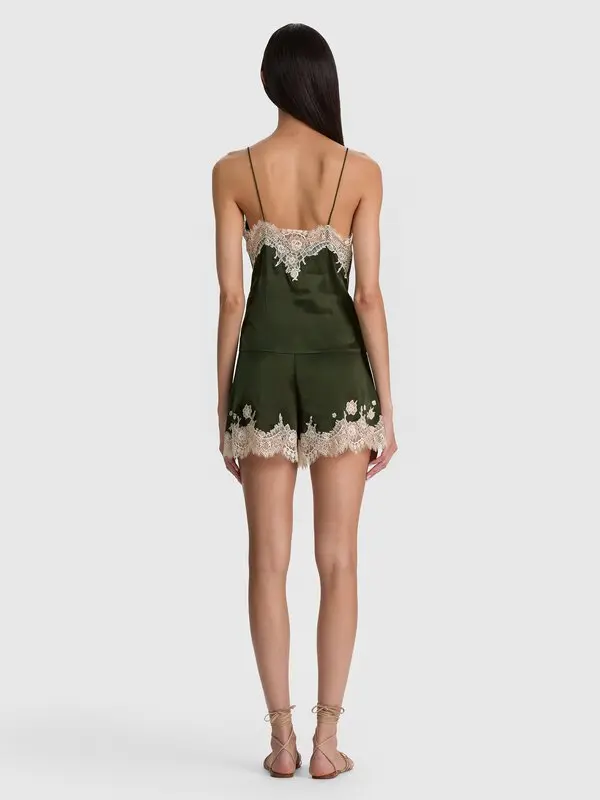 Alice + Olivia Julietta Lace Slip Top