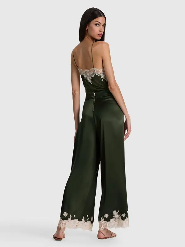 Alice + Olivia Athena Lace Gaucho Pant