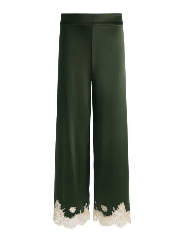 Alice + Olivia Athena Lace Gaucho Pant