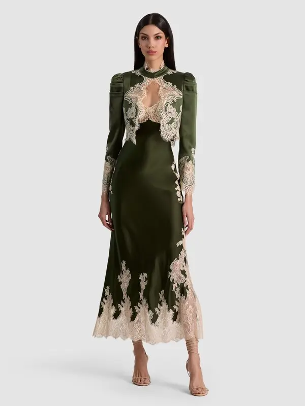 Alice + Olivia Thomasina Lace Cropped Jacket
