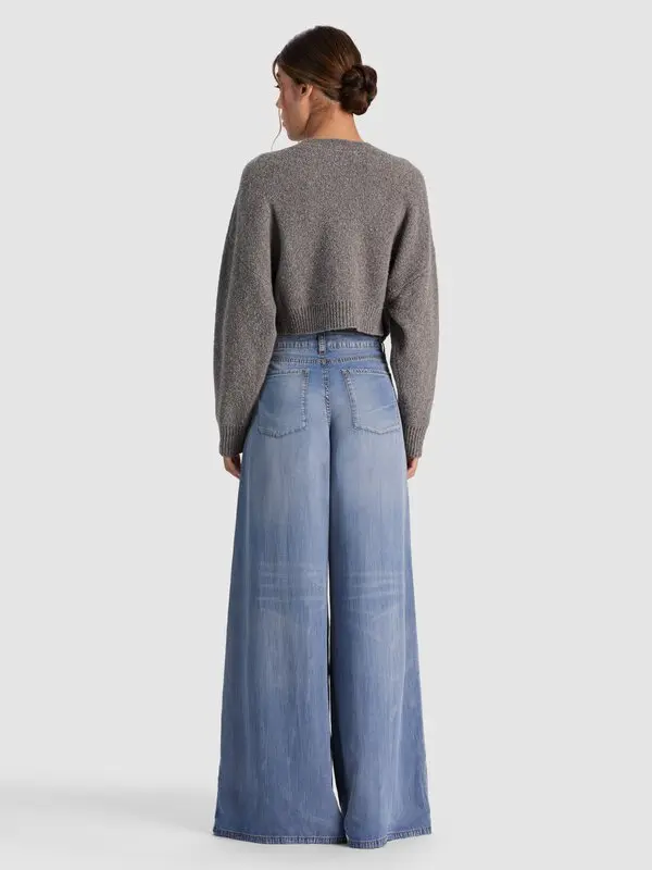 Alice + Olivia Maureen Oversized Cropped Cardigan