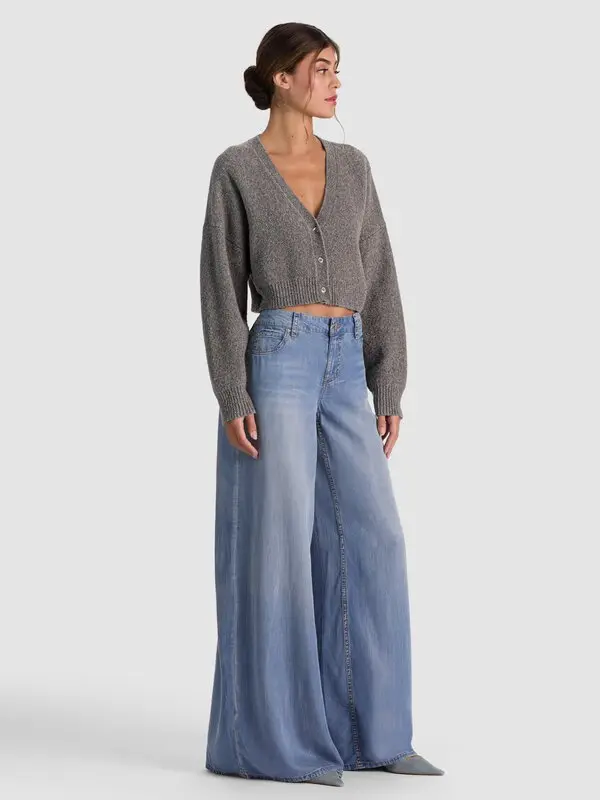 Alice + Olivia Maureen Oversized Cropped Cardigan