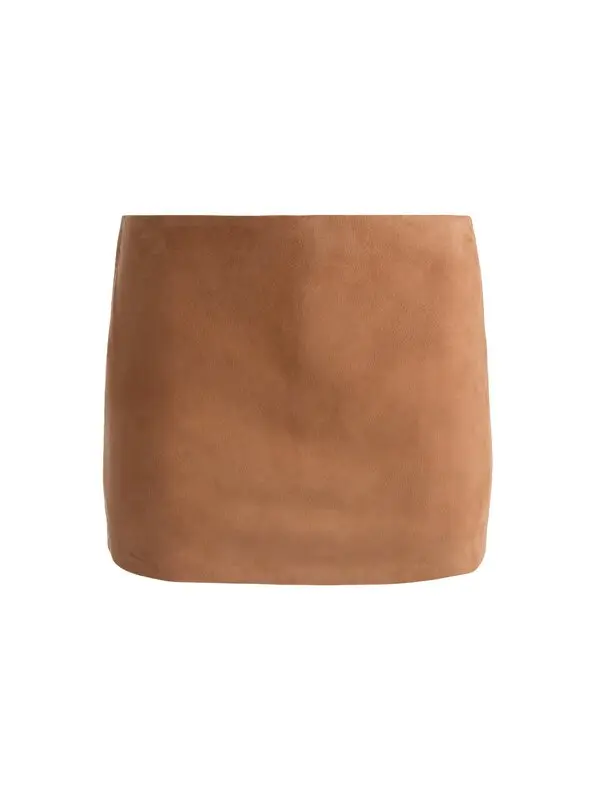Alice + Olivia Mace Suede Mini Skort