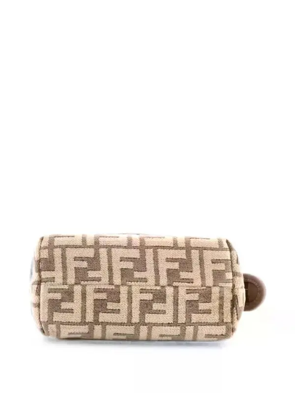 Fendi By The Way Top Handle Bag Zucca Tapestry Mini Satchel - Brown