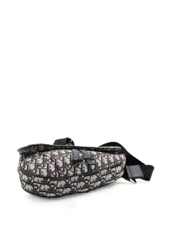 Dior Saddle Oblique Canvas Crossbody Bag - Blue