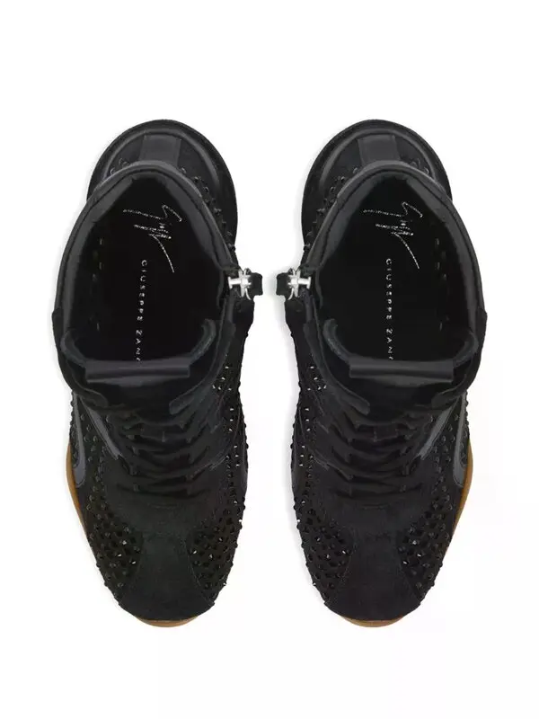 GIUSEPPE ZANOTTI Suede Wedge Sneakers
