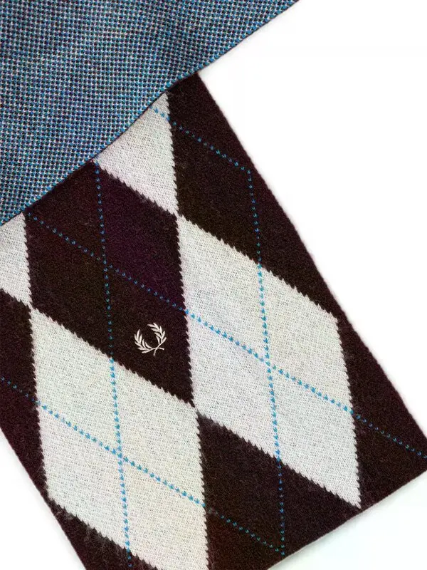 Fred Perry Patterned Scarf