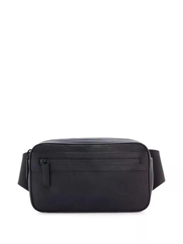 Gucci Gg Rubber Effect Leather Belt Bag - Black