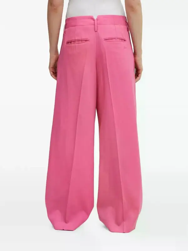 Kenzo Pleated Wide-leg Trousers