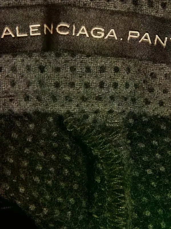 Balenciaga Wool Jacquard Skinny Trousers