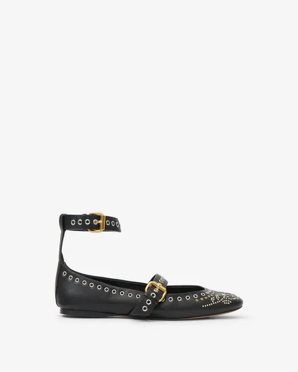Isabel Marant Étoile Ylza Ballerinas With Studs - Black