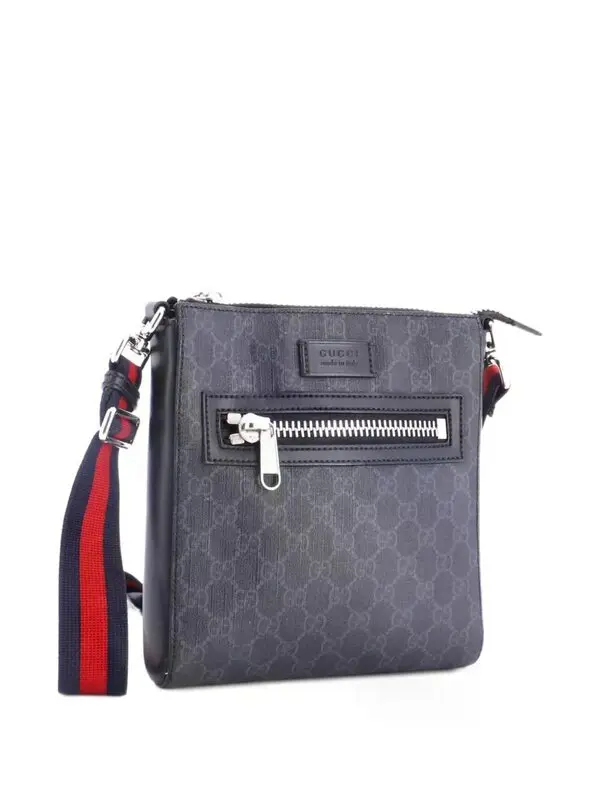 Gucci Gg Coated Canvas Messenger Bag