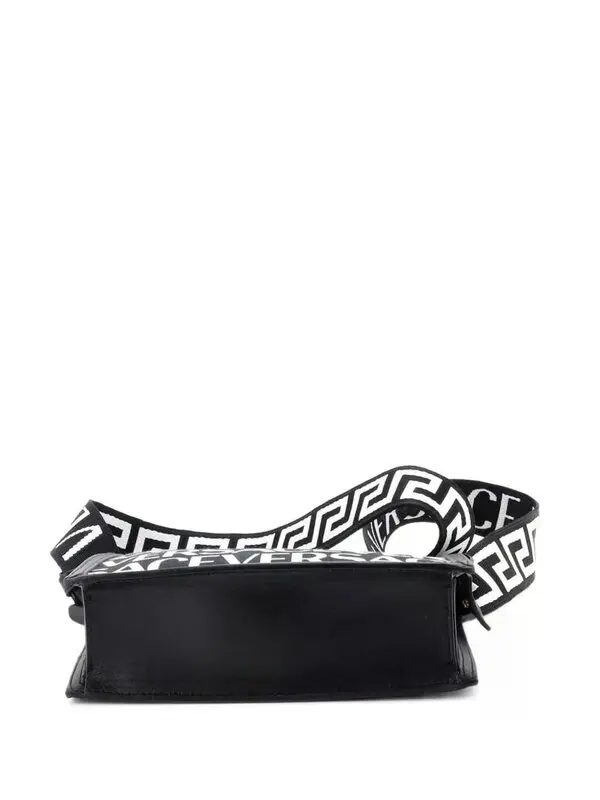 Versace All Over Logo Canvas Compact Belt Bag