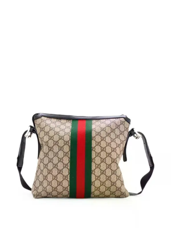 Gucci Gg Coated Canvas Medium Messenger Bag