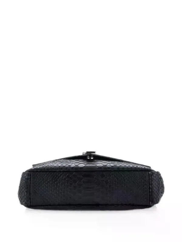 Saint Laurent Classic Monogram College Satchel Python Embossed Leather
