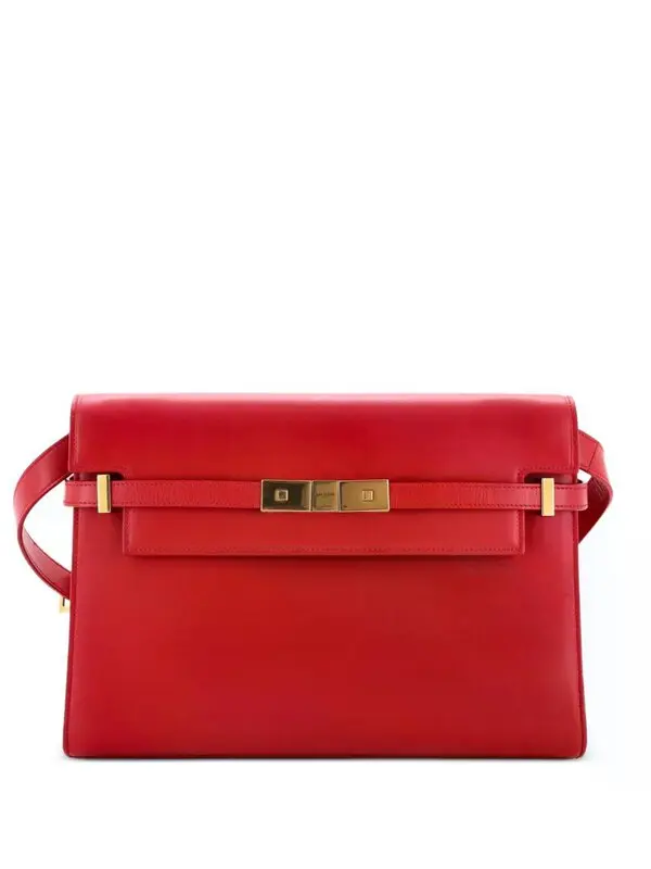 Saint Laurent Manhattan Medium Shoulder Bag - Red