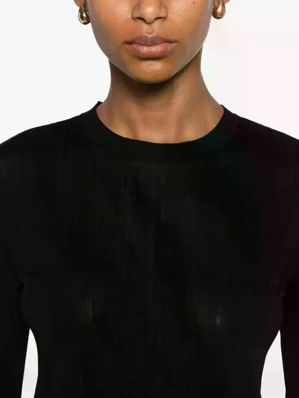 THE ROW Dantea Ribbed Knit Top