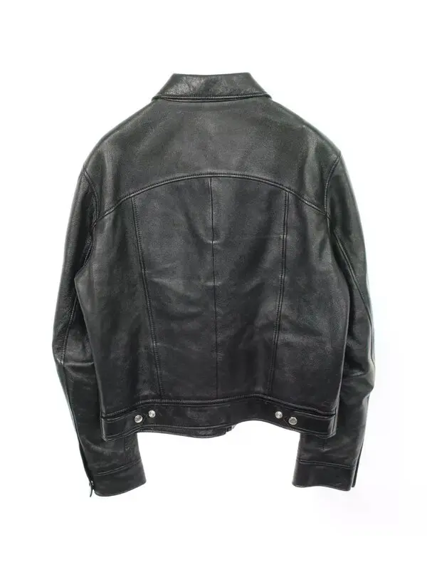 Celine Leather Zip-up Jacket