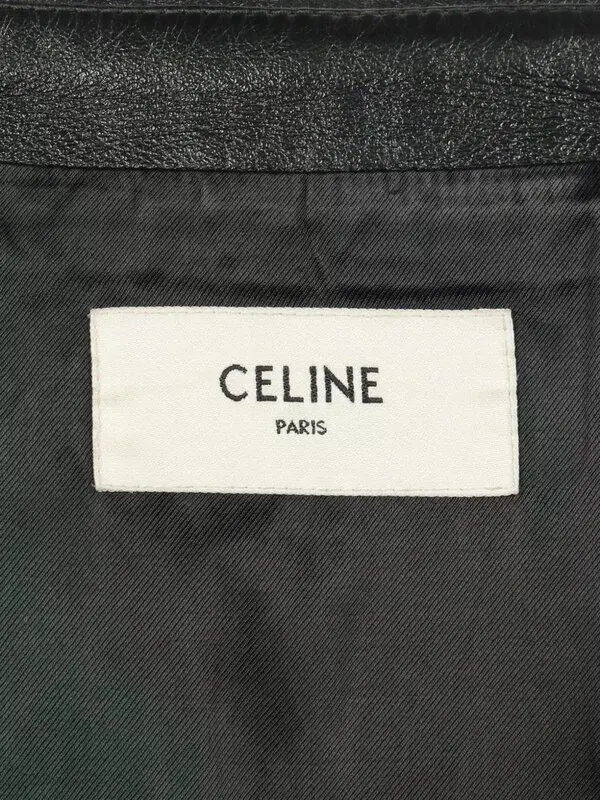 Celine Leather Zip-up Jacket