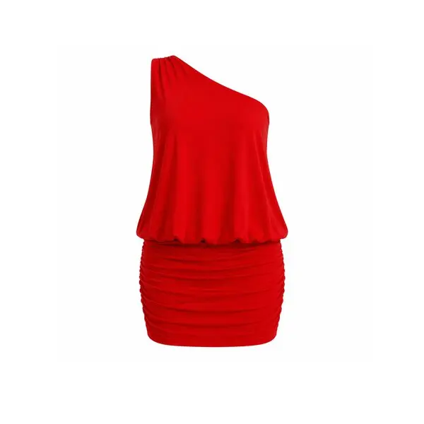 MAISON DE GALA Elara Crimson Mini Dress