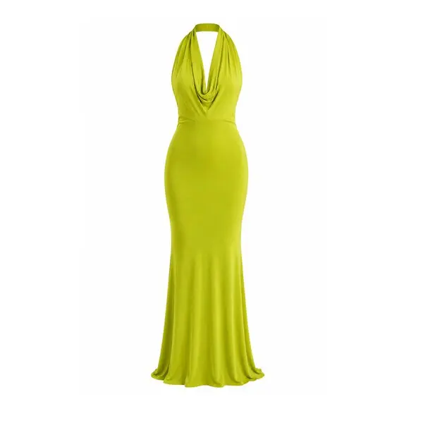 MAISON DE GALA Selene Lime Gown