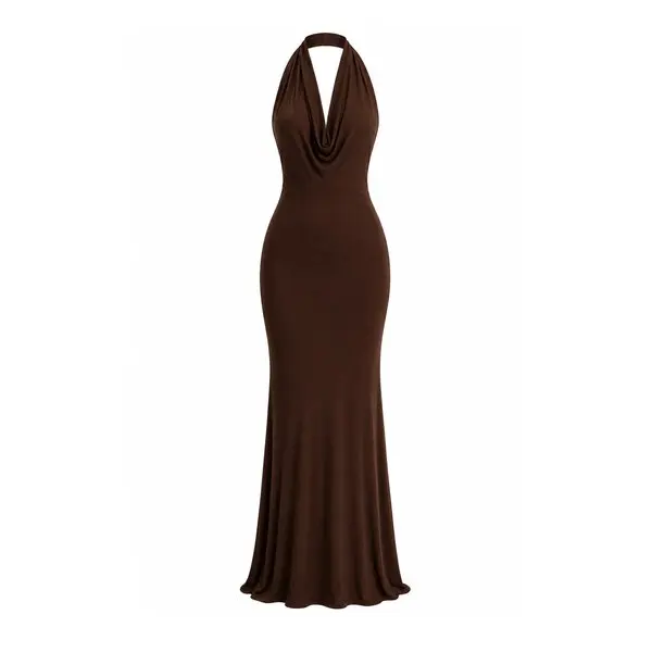 MAISON DE GALA Selene Mocha Gown