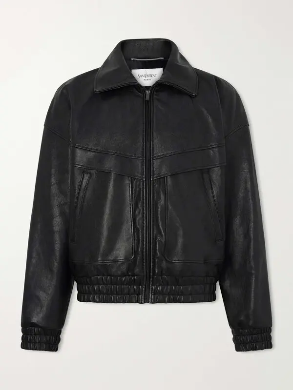 Saint Laurent Leather Jacket - Black