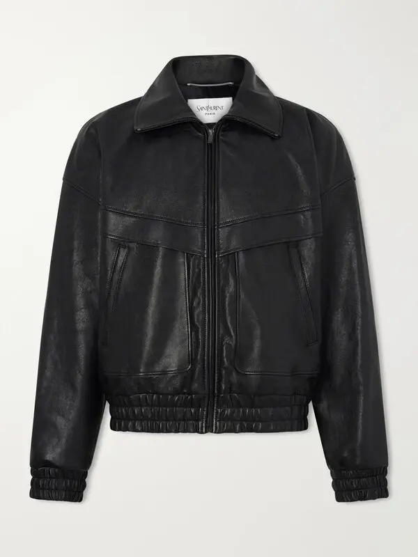Saint Laurent Leather Jacket - Black