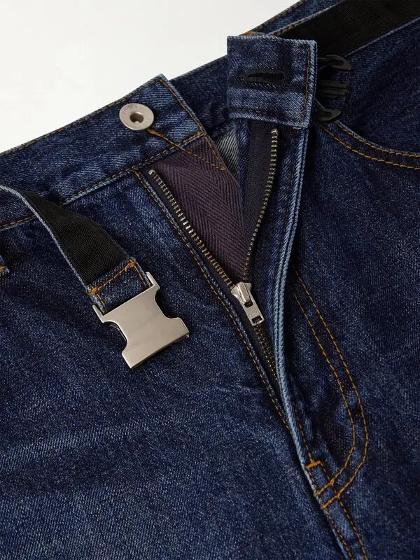 Sacai Belted Wide-leg Jeans