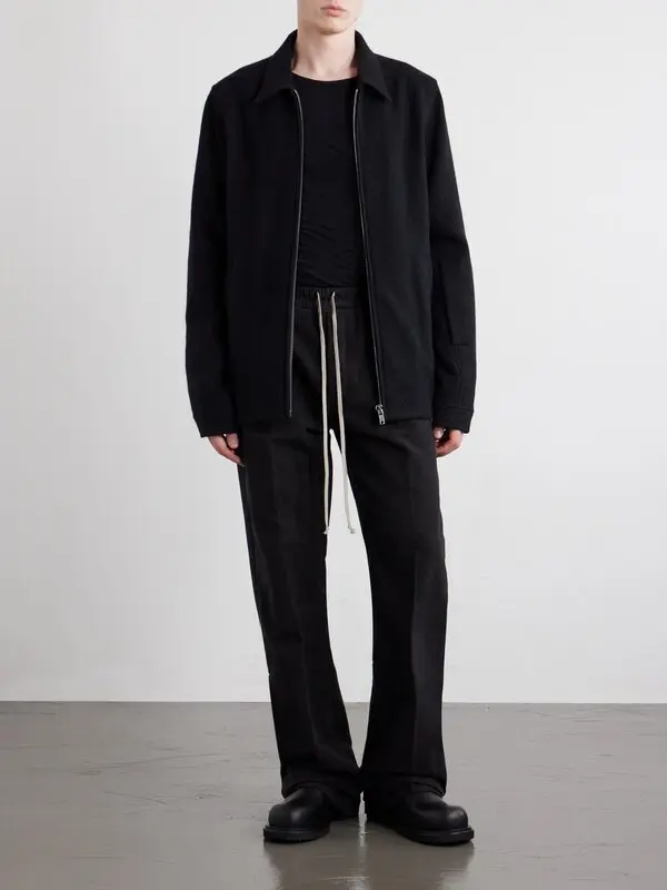 Rick Owens Virgin Wool Zip-up Jacket