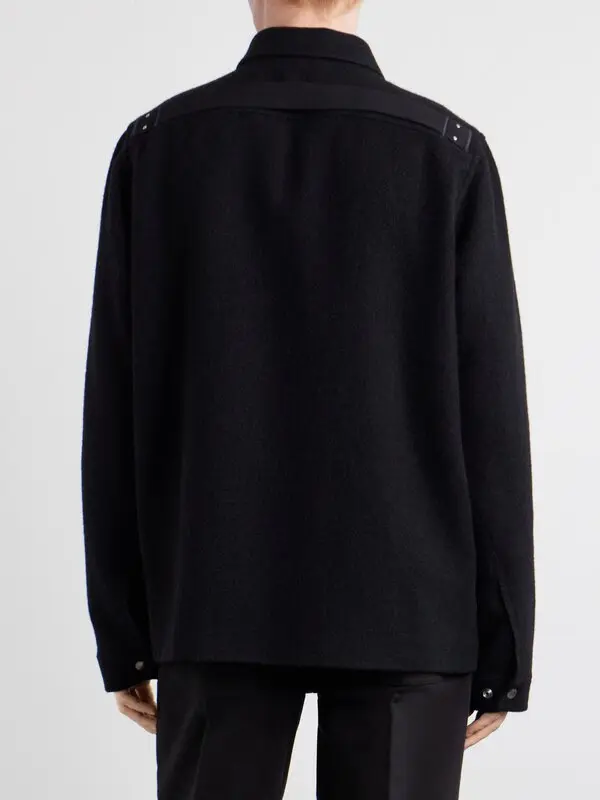 Rick Owens Virgin Wool Zip-up Jacket