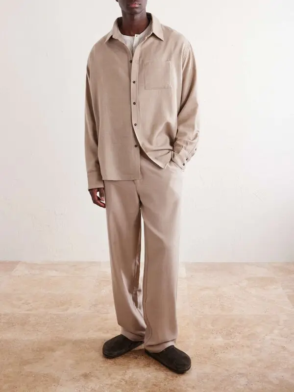 THE ELDER STATESMAN Wool And Cashmere-blend Shirt